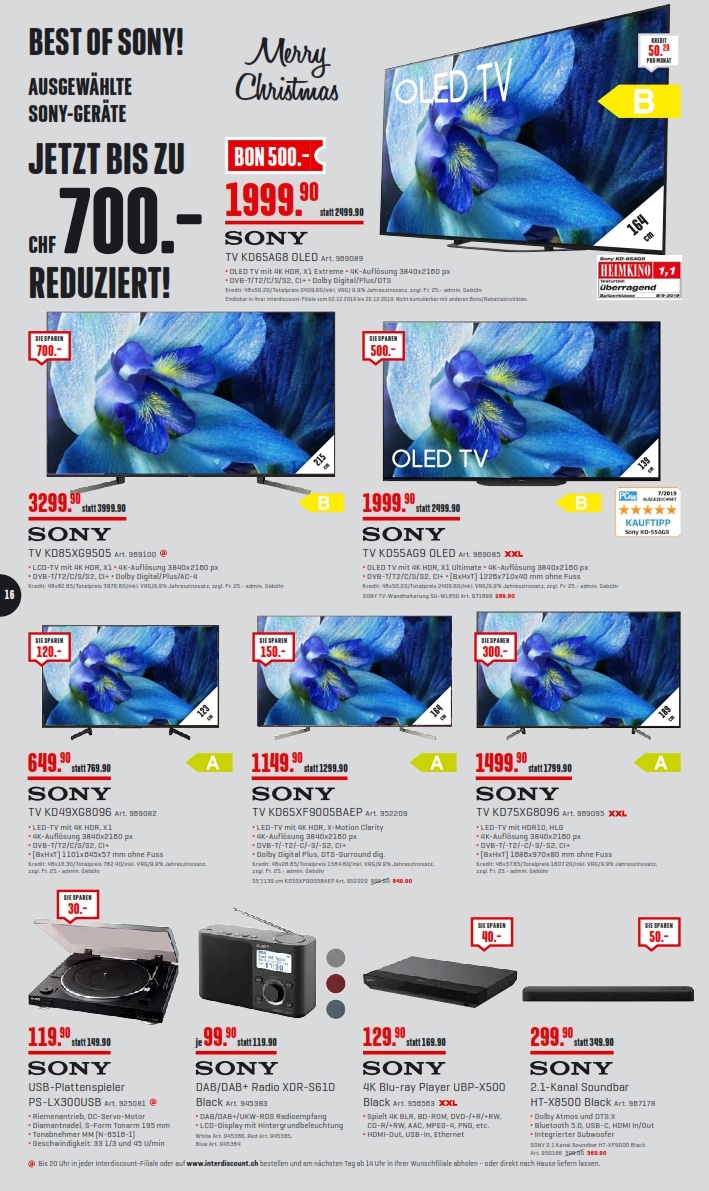 Interdiscount Aktionen gültig von 09.12.2019 bis 22.12.2019