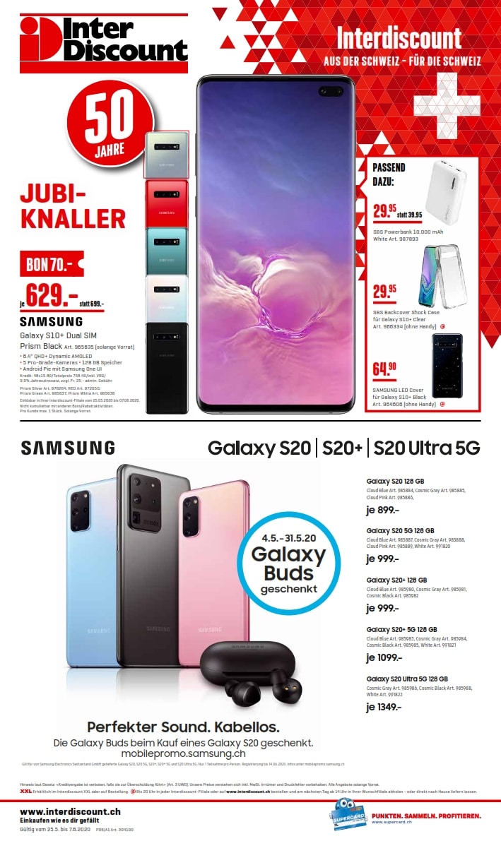 Interdiscount Aktionen gültig von 25.05.2020 bis 07.06.2020