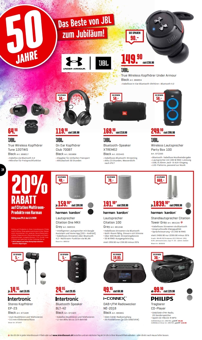 Interdiscount Aktionen gültig von 24.08.2020 bis 06.09.2020