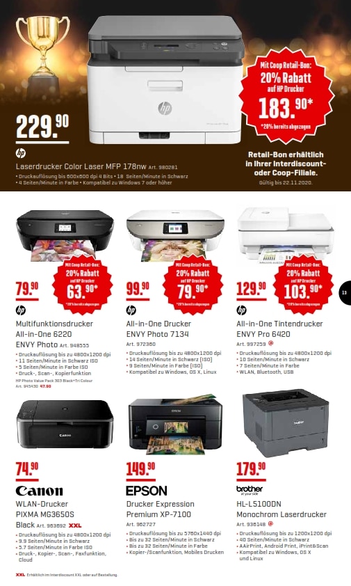 Interdiscount Aktionen gültig von 16.11.2020 bis 22.11.2020